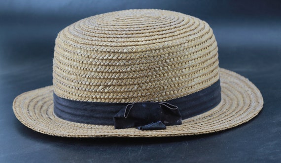 Vintage Straw Hat - Etsy