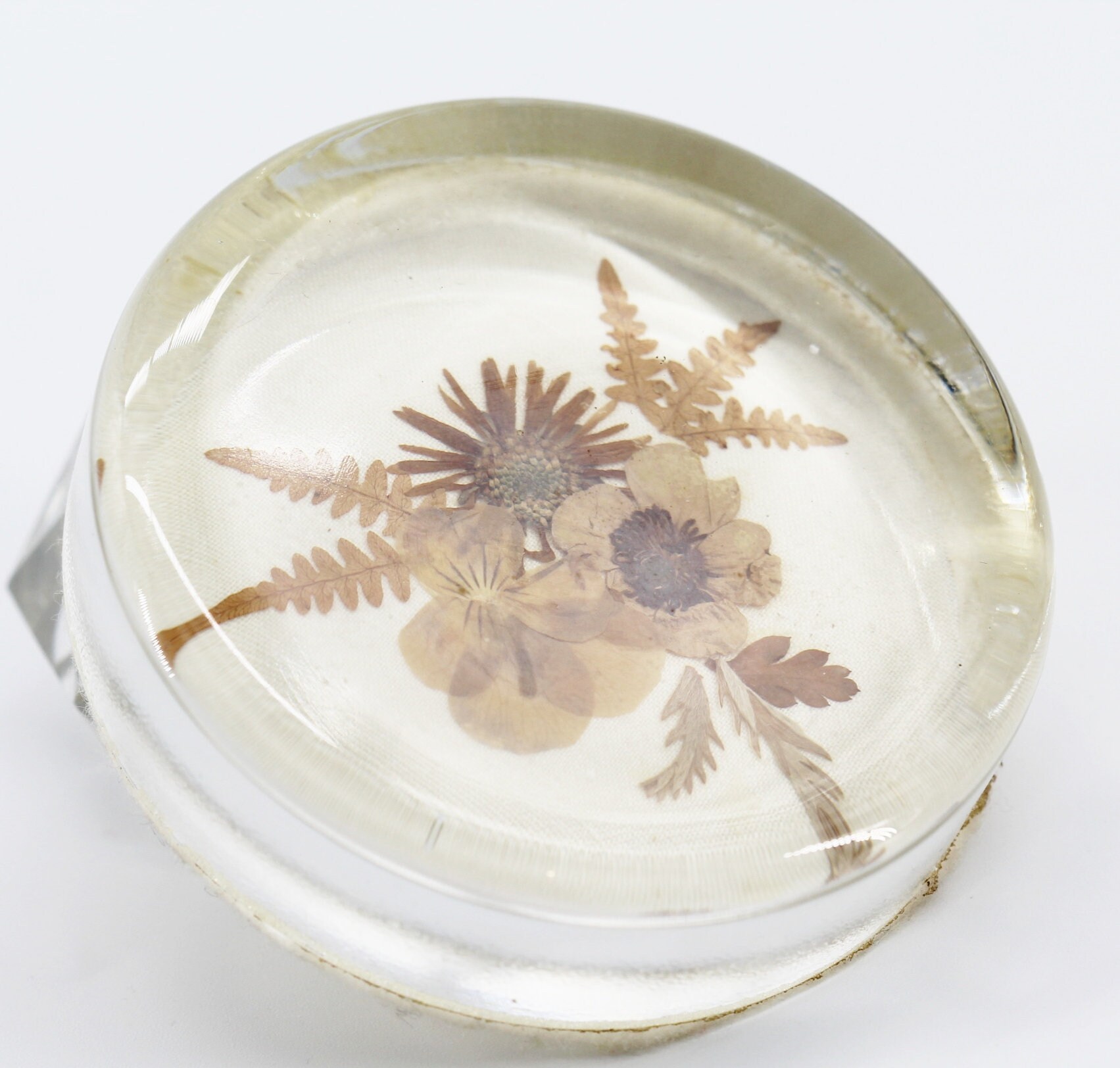 Glass Paper Press With Dried Flowers - Etsy