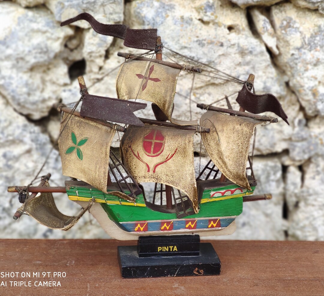 Vintage Ship Model Pinta - Etsy