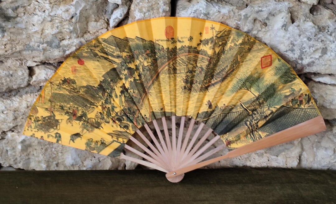 Large Chinese Fan - Etsy