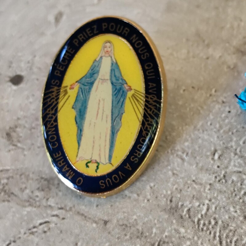 Virgin Mary Pin - Etsy