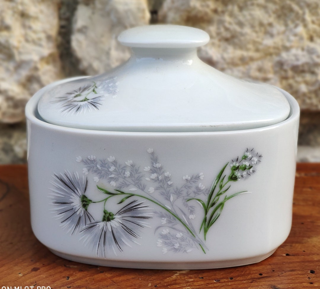 Rare Old Limoges Porcelain Flower Jewelry Box - Etsy