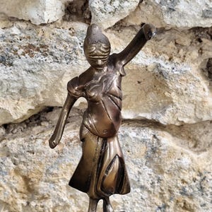 Brass Woman Statue - Etsy