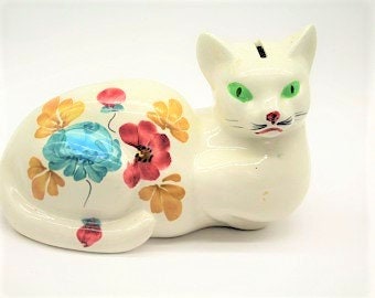 A Cheeky Big Eye Pink Tiger Cat Ceramic Pussy Cat Savings Bank - Etsy