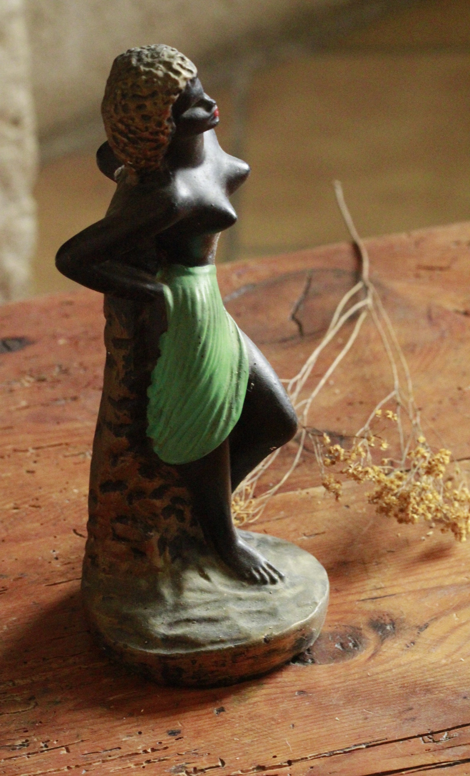 Rare Old African Plaster Statue - Etsy