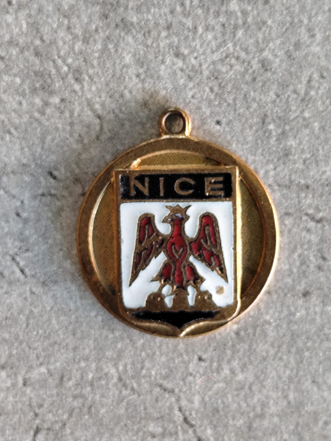 Rare Nice Vintage Enamel Medal - Etsy