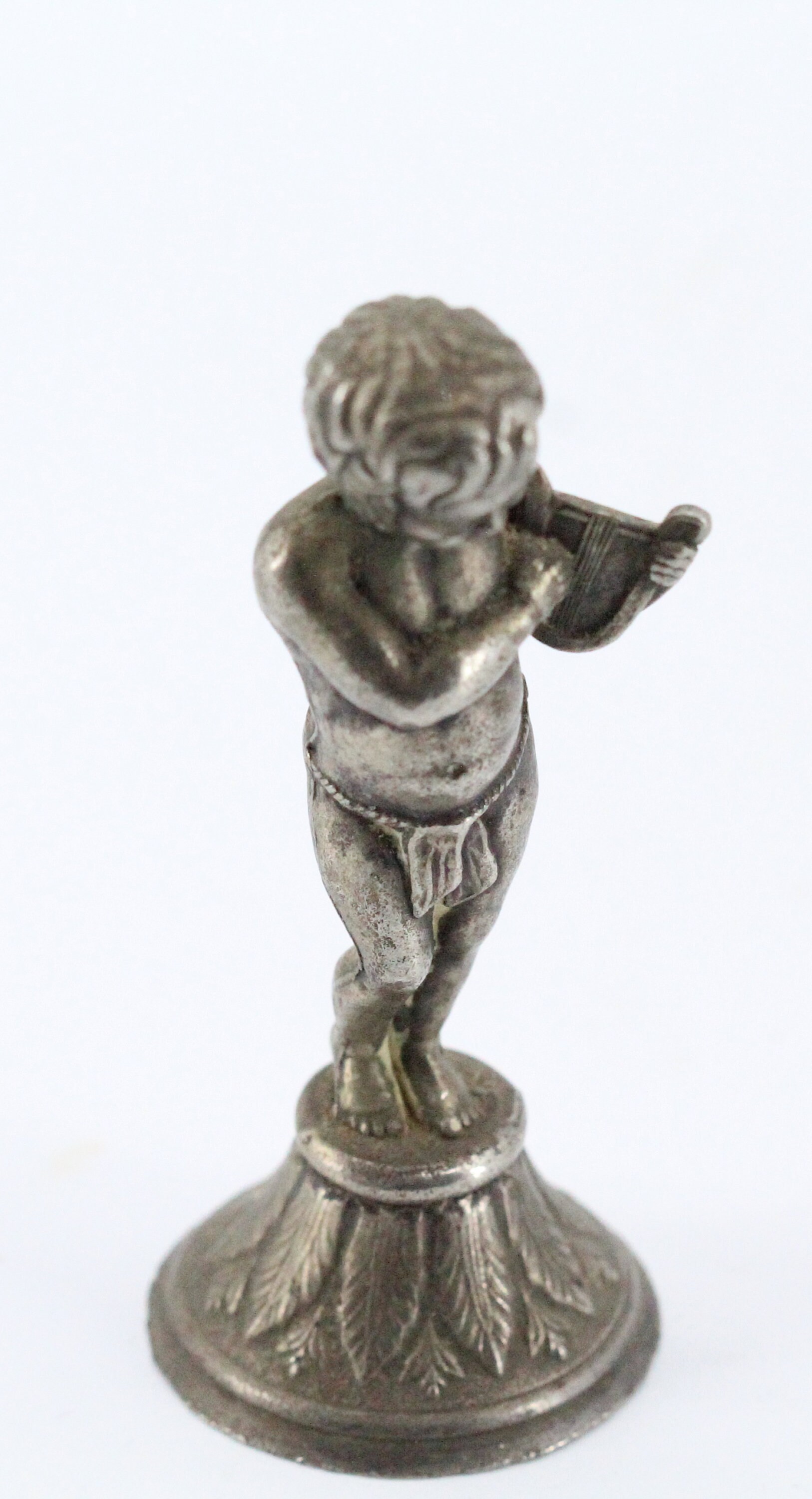 Home Décor Home & Living Statues rare statue musician cherub etna.com.pe