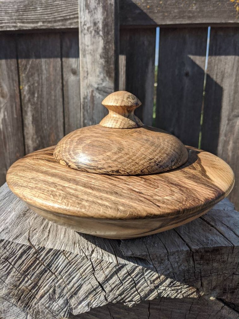 Red Oak Jewelry or Decorative Box - Etsy