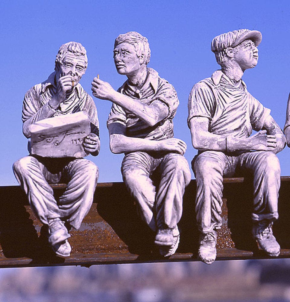 11 Inch Ironworker Statues (made in Ceramic) - Etsy