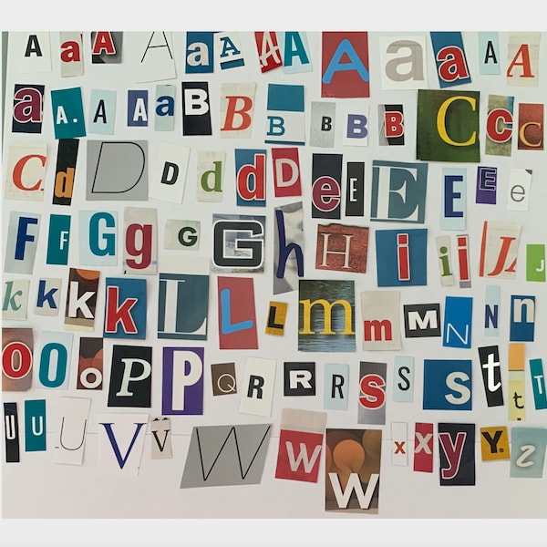 Magazine Letters - Etsy
