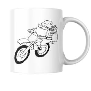 Santa Claus Motocross Biker Svg File- Christmas Png - Digital Download ...