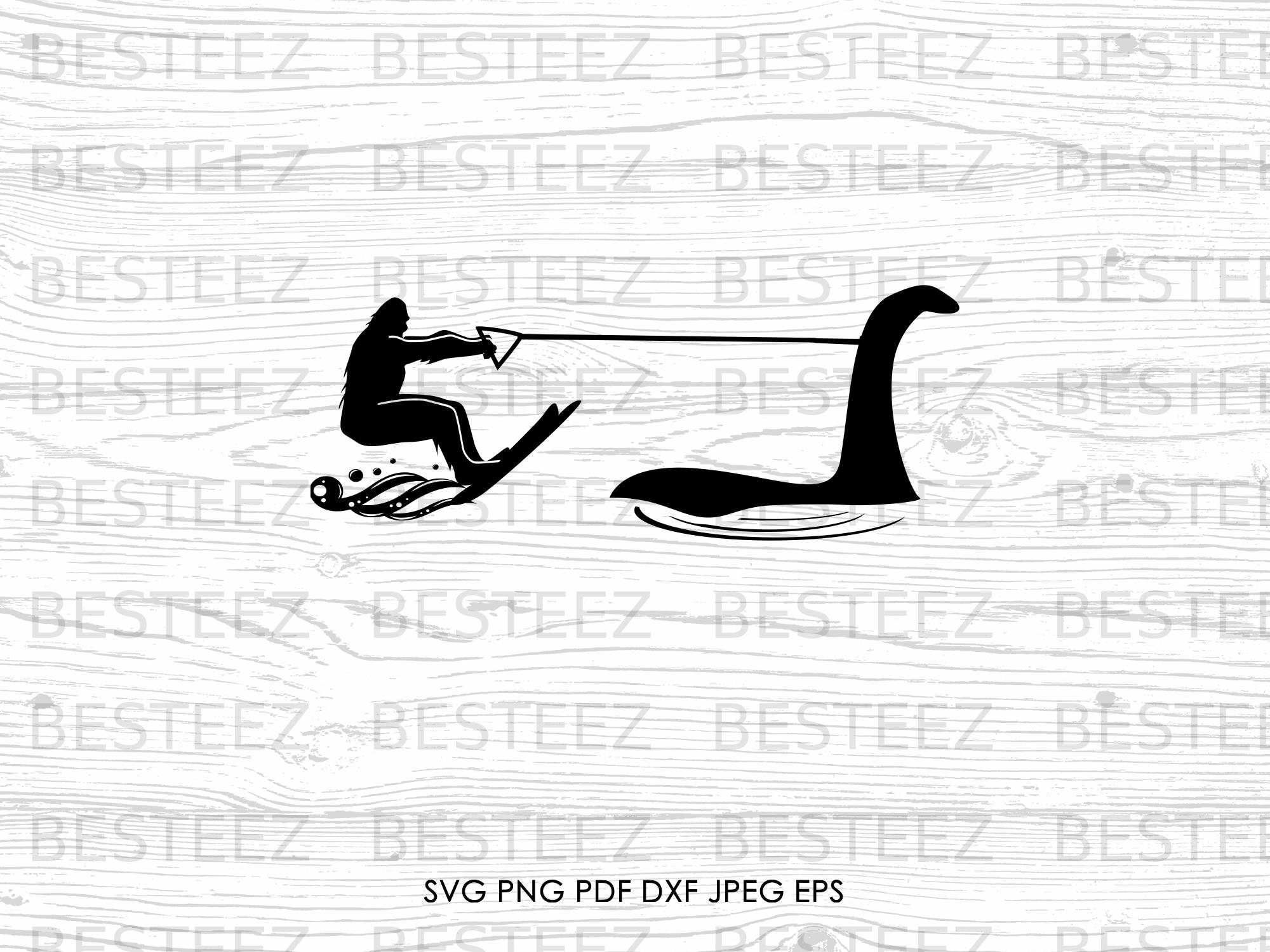 Big Foot Nessie Svg File- Sasquatch Loch Ness Monster Png - Digital ...