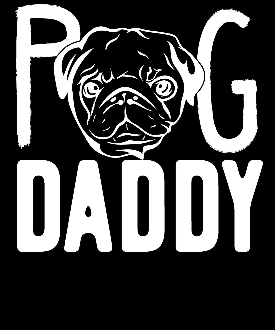 Pug Daddy SVG - Pug Dog Bundle - Rescue Daddy Clipart - Digital ...