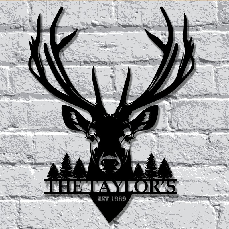 Deer Porch Sign - Etsy