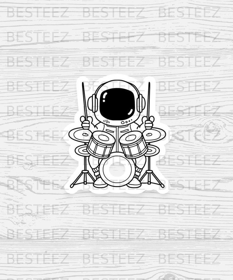 Astronaut Drummer Svg File Cosmonaut Drumming Png Digital - Etsy