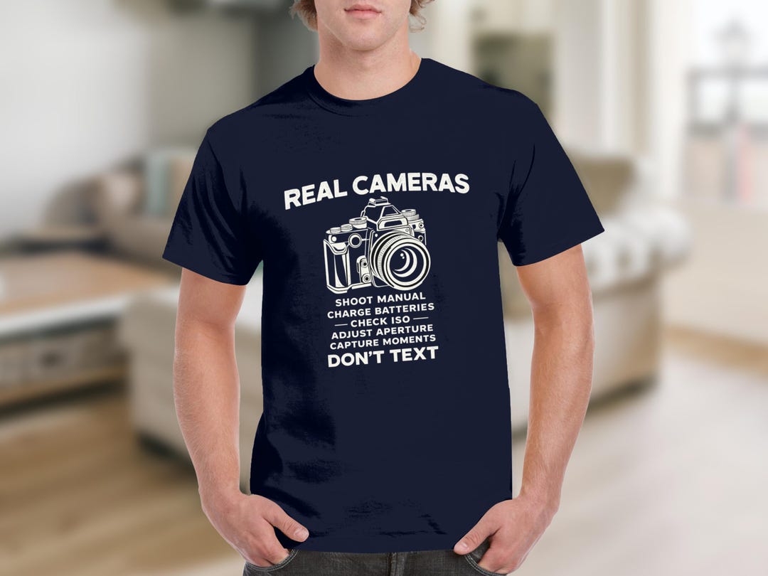 Real Cameras T-shirt, Manual Photography Shirt, Camera Lover Gift ...