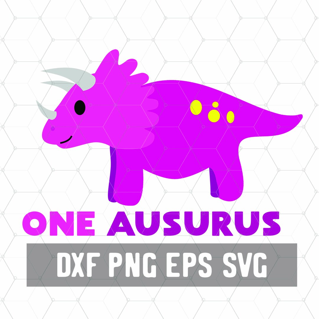 One Asaurus Dino SVG - 1st Party Dinosaur - 1st Year Birthday Dino ...