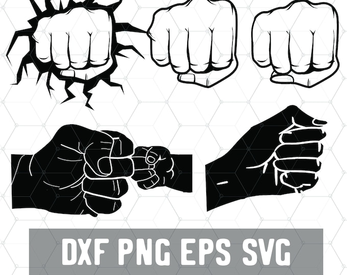 Closed Fist Hand, Closed Fist Svg, Hand Svg, Closed Fist Clipart, Two ...