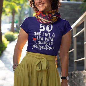 Funny 50th Womens Birthday - 50 and Fabulous Svg - Birthday 50 Mom PNG ...