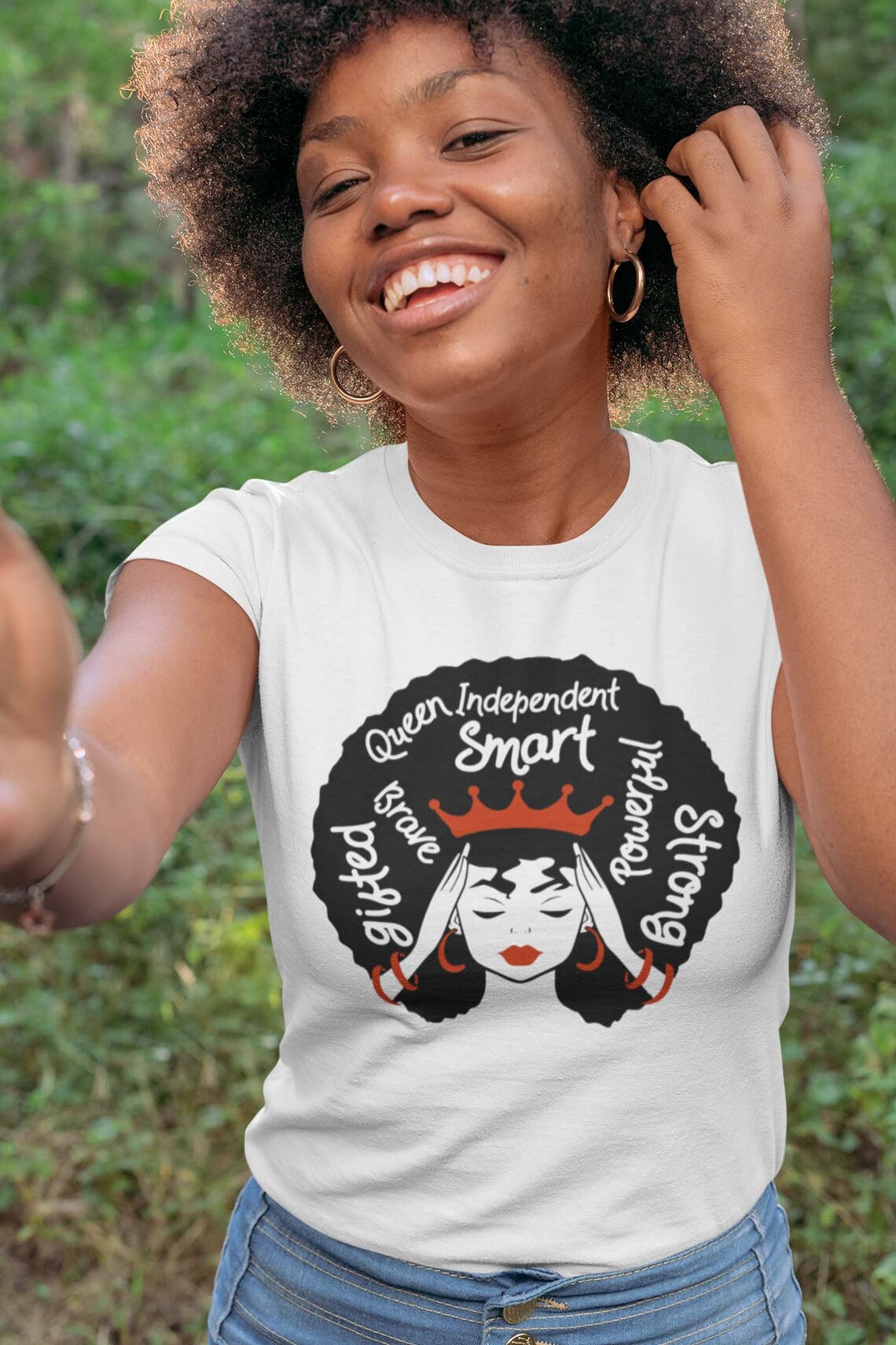 Melanin Black Queen - Black Girl Magic - Natural Afro Hair SVG ...