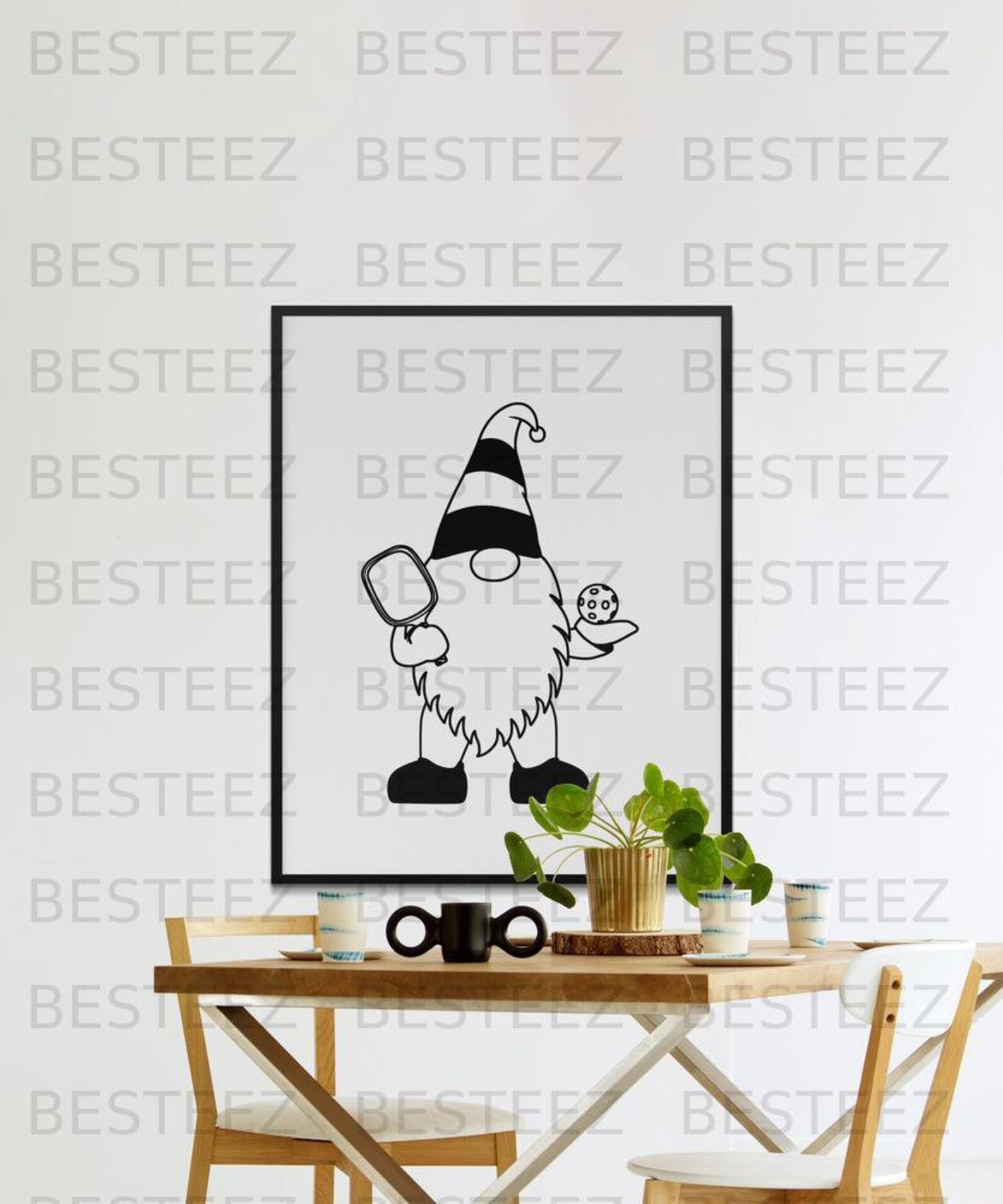 Gnome Pickle Ball Svg File- Christmas Gnomies Png - Digital Download ...