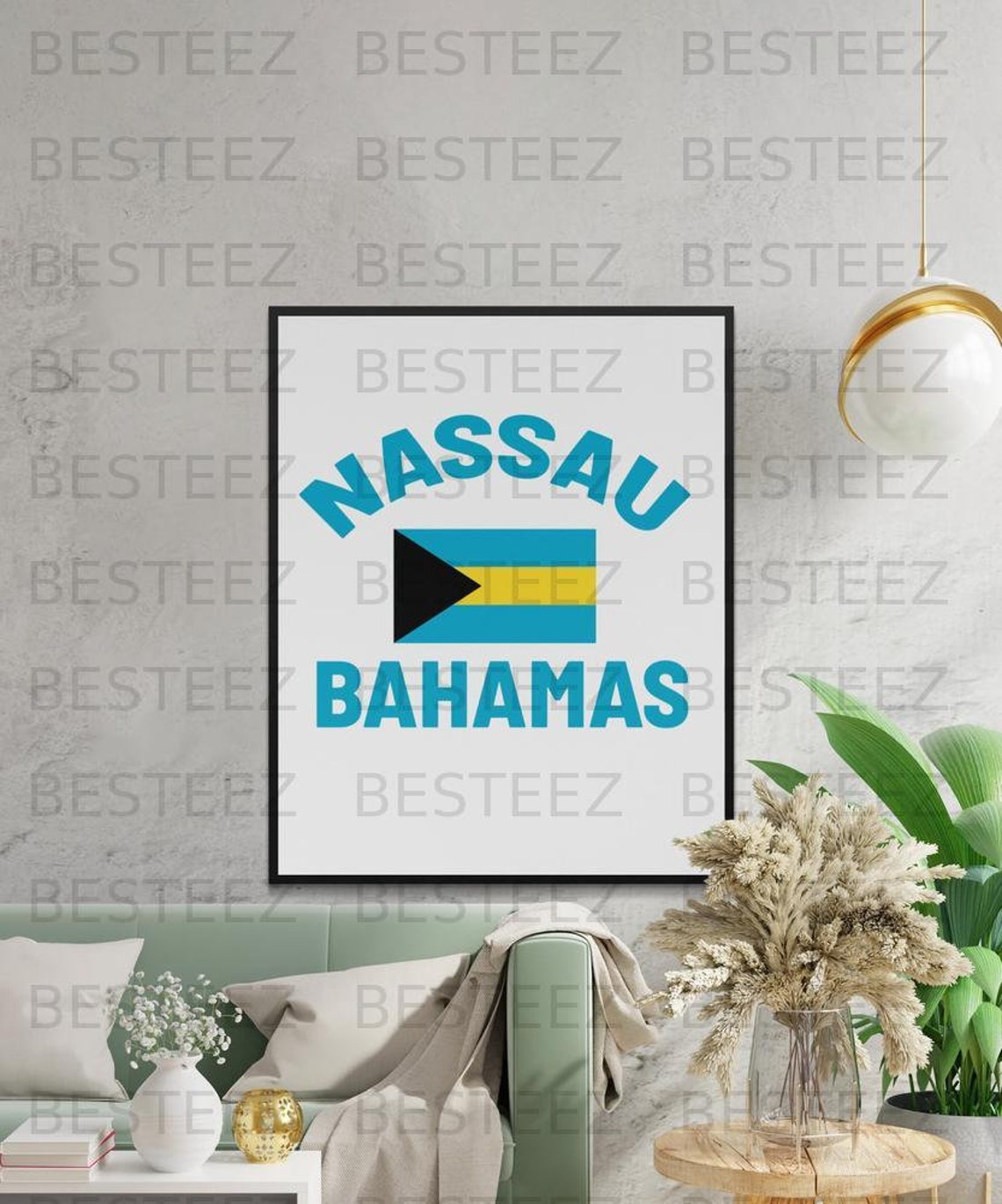 Nassau Bahamas Svg File Bahamian Flag Png Digital Download - Etsy
