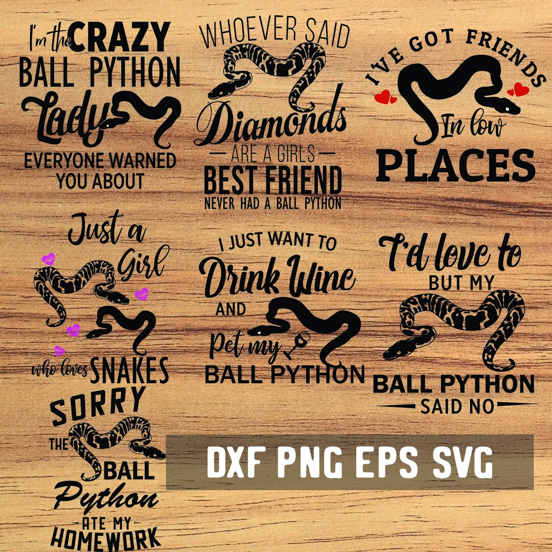 Ball Pythion SVG - Snake Lover Clipart - Snake Lady Dxf - Digital ...