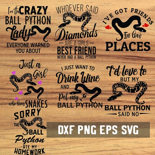 Ball Pythion SVG Snake Lover Clipart Snake Lady Dxf - Etsy