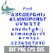 Shark Bite Fonts Svg - Shark Alphabet Fonts Cricut - Digital Download ...