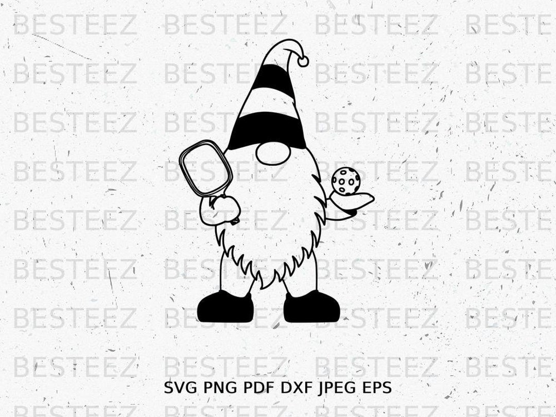 Gnome Pickle Ball Svg File- Christmas Gnomies Png - Digital Download ...