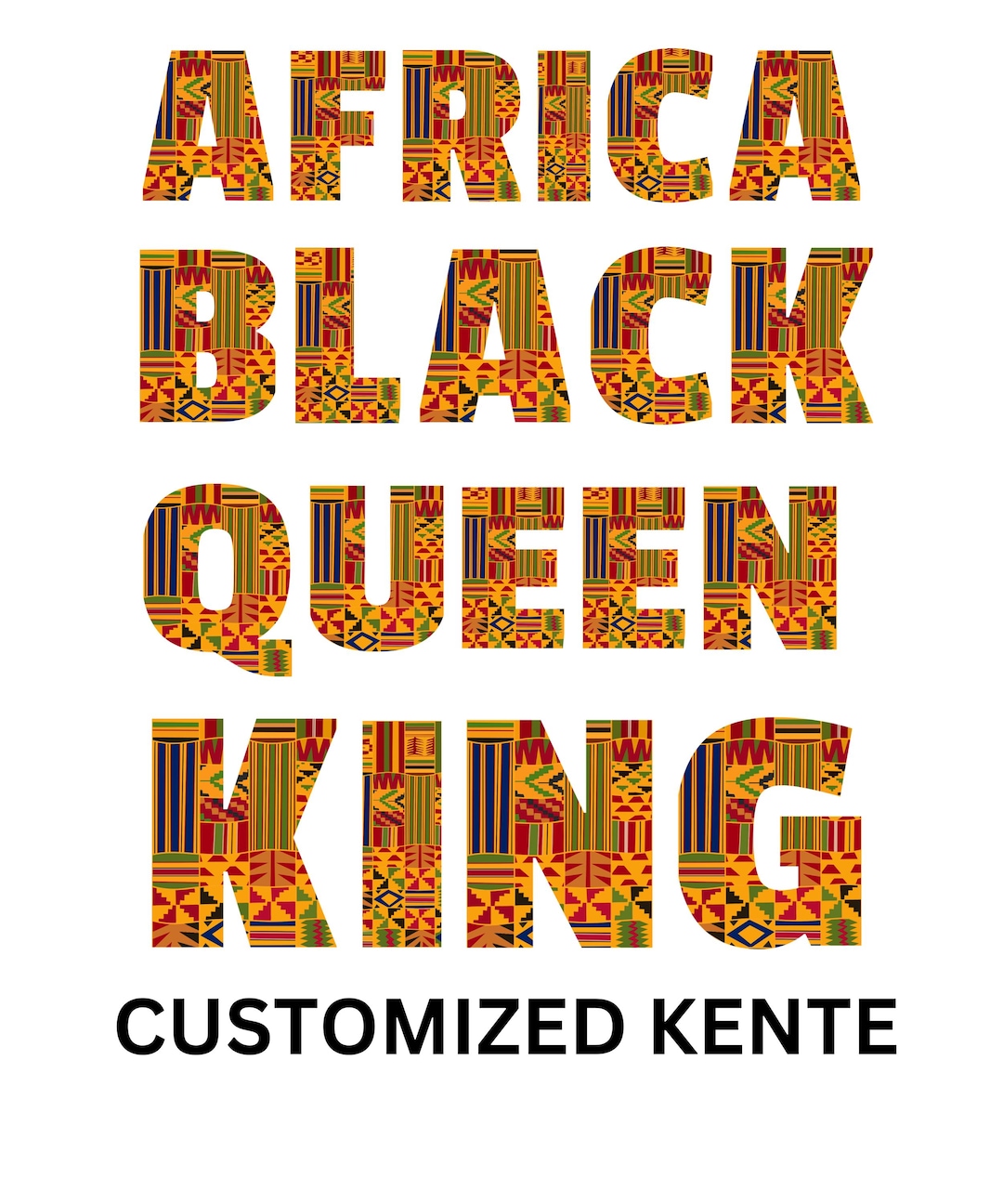 Custom Name Kente - African Print - Custom Name - PNG and Jpeg - Etsy