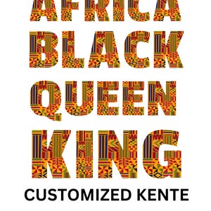 Custom Name Kente - African Print - Custom Name - PNG and Jpeg - Etsy