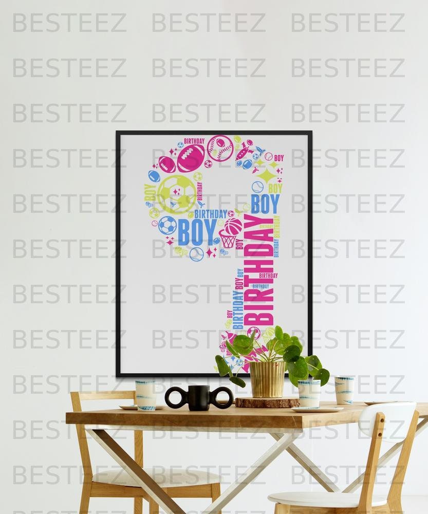 Birthday BOY 9 Years Svg File 9th Party Png Digital - Etsy UK