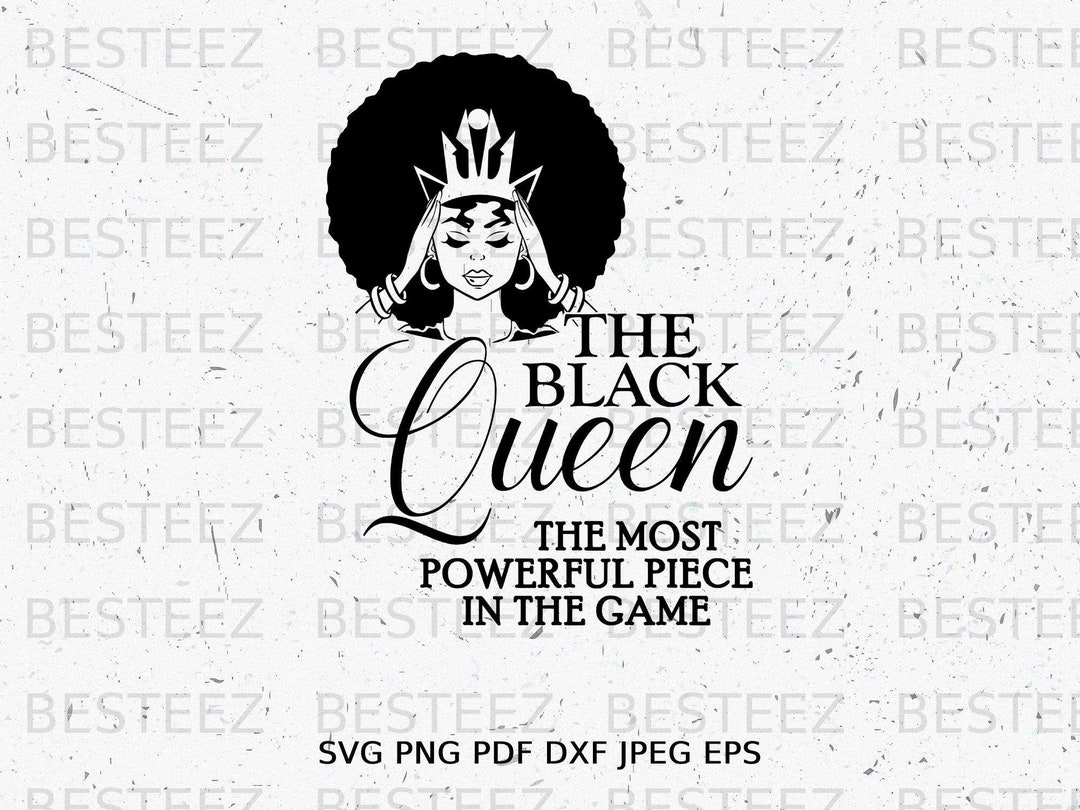 The Black Queen Svg File- Most Powerful Png - Digital Download - Cut ...