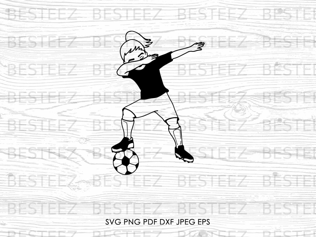 Dabbing Soccer Girl Svg File- Football Dab Png - Digital Download - Cut ...