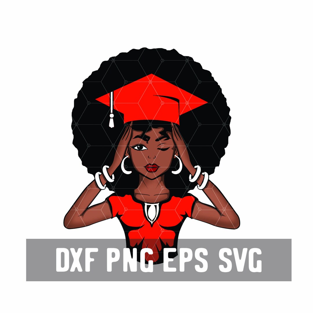 HBCU - Melanin Black Graduate - Graduation African American Woman - SVG ...