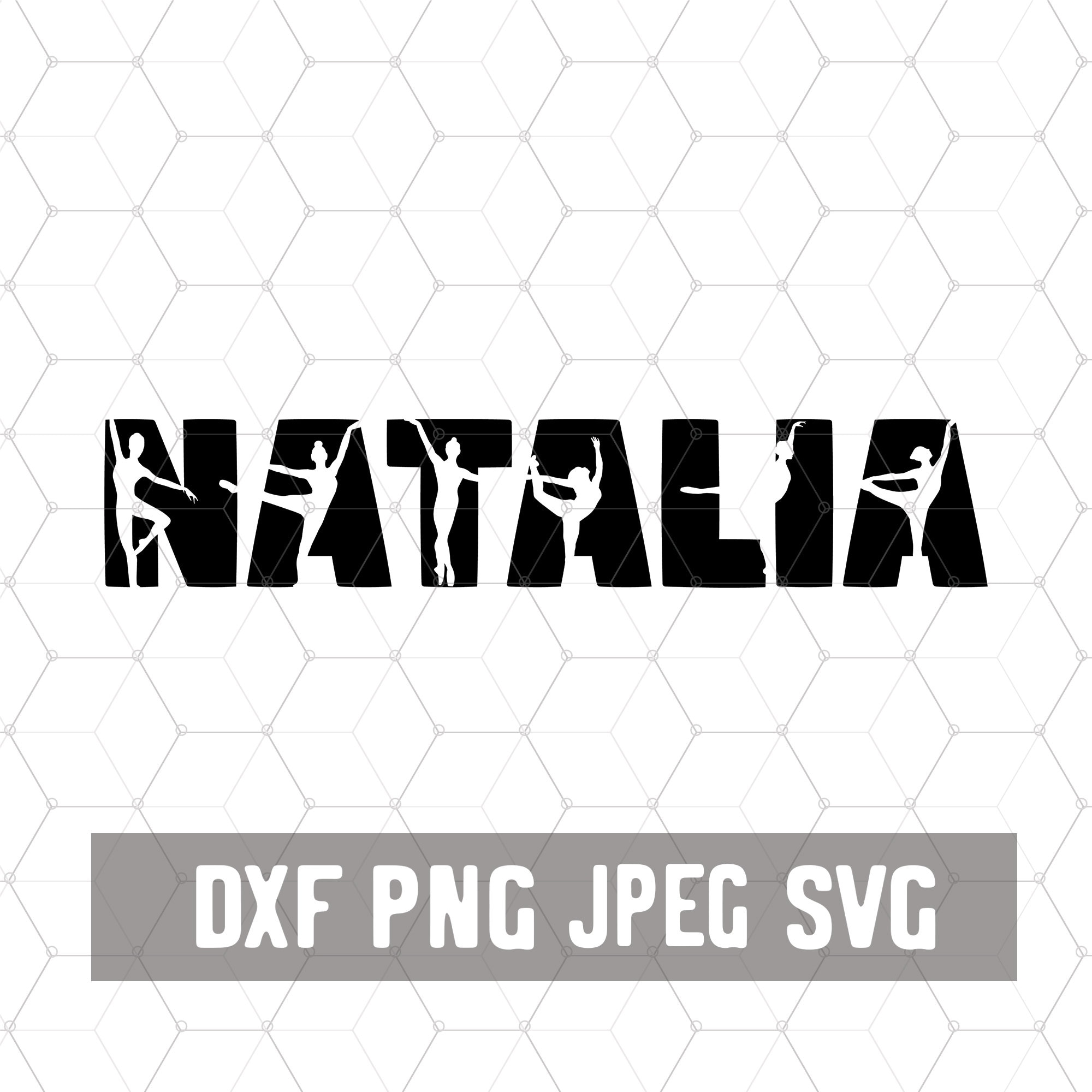 Custom Name Dance SVG Natalia Svg Jazz Ballet Cricut - Etsy