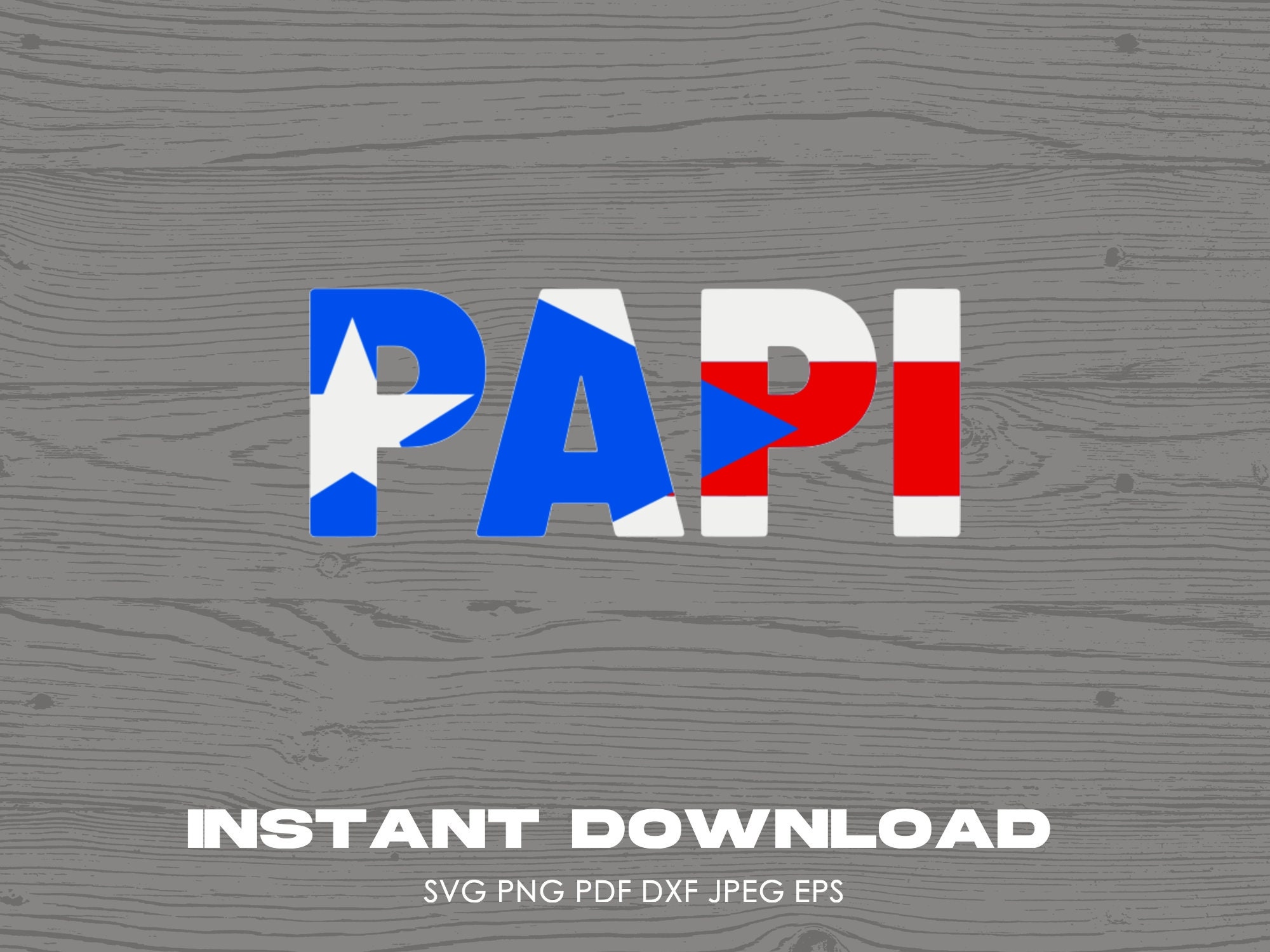 Papi Svg File Puertor Rican Png Digital Download Boricua | Etsy México