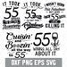 Funny 55th Birthday - 55 Years Svg - Birthday 55 Year PNG - Digital ...