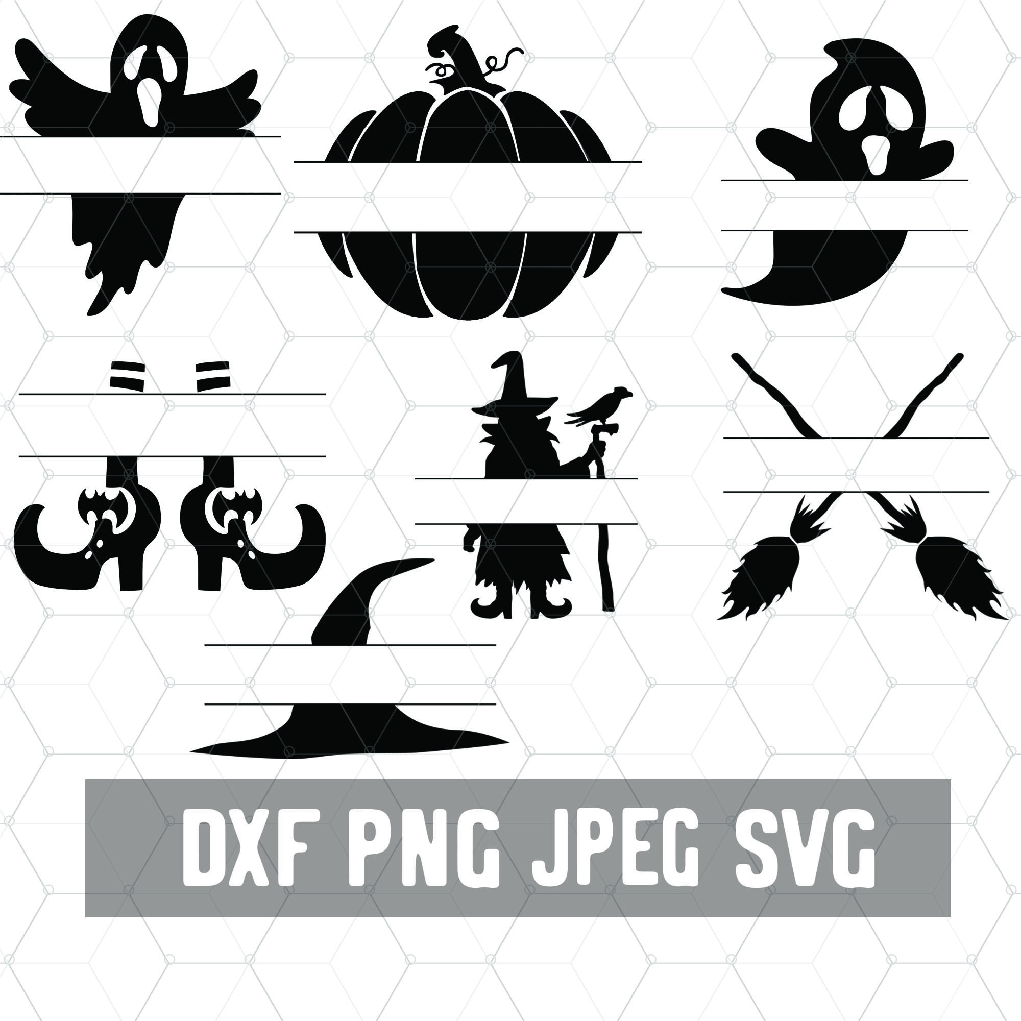 Halloween Split Bundle Svg for Cricut Halloween Haunted | Etsy