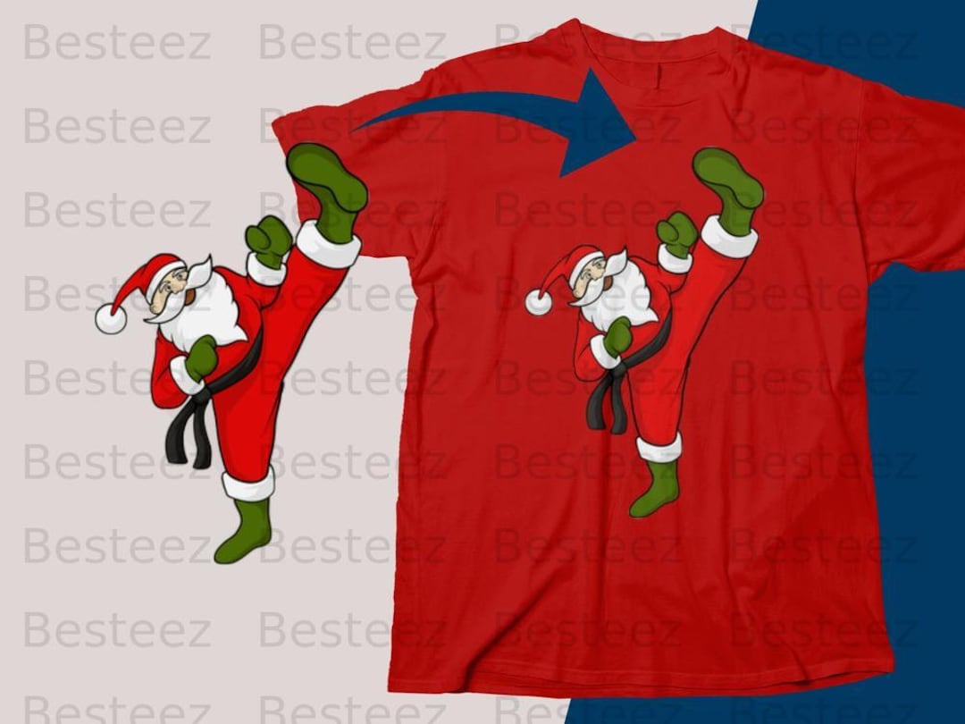 Santa-karate PNG File- Sublimation - Digital Download - Etsy