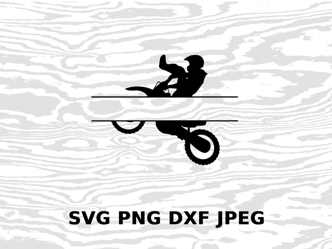 Motocross Split Monogram SVG, JPEG, PNG, Dxf Instant Download - Etsy ...