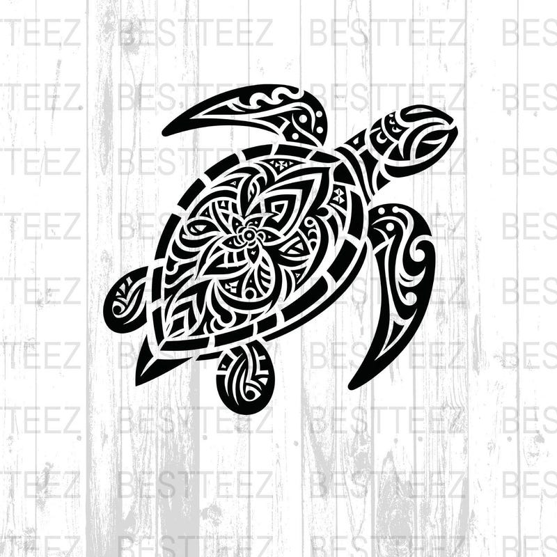 Tribal Sea Turtle Svg - Etsy