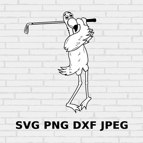Golf Flamingo - Etsy