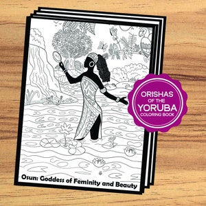 Orisha Adult Coloring Pages - Printable Coloring - Yoruba Coloring Page ...