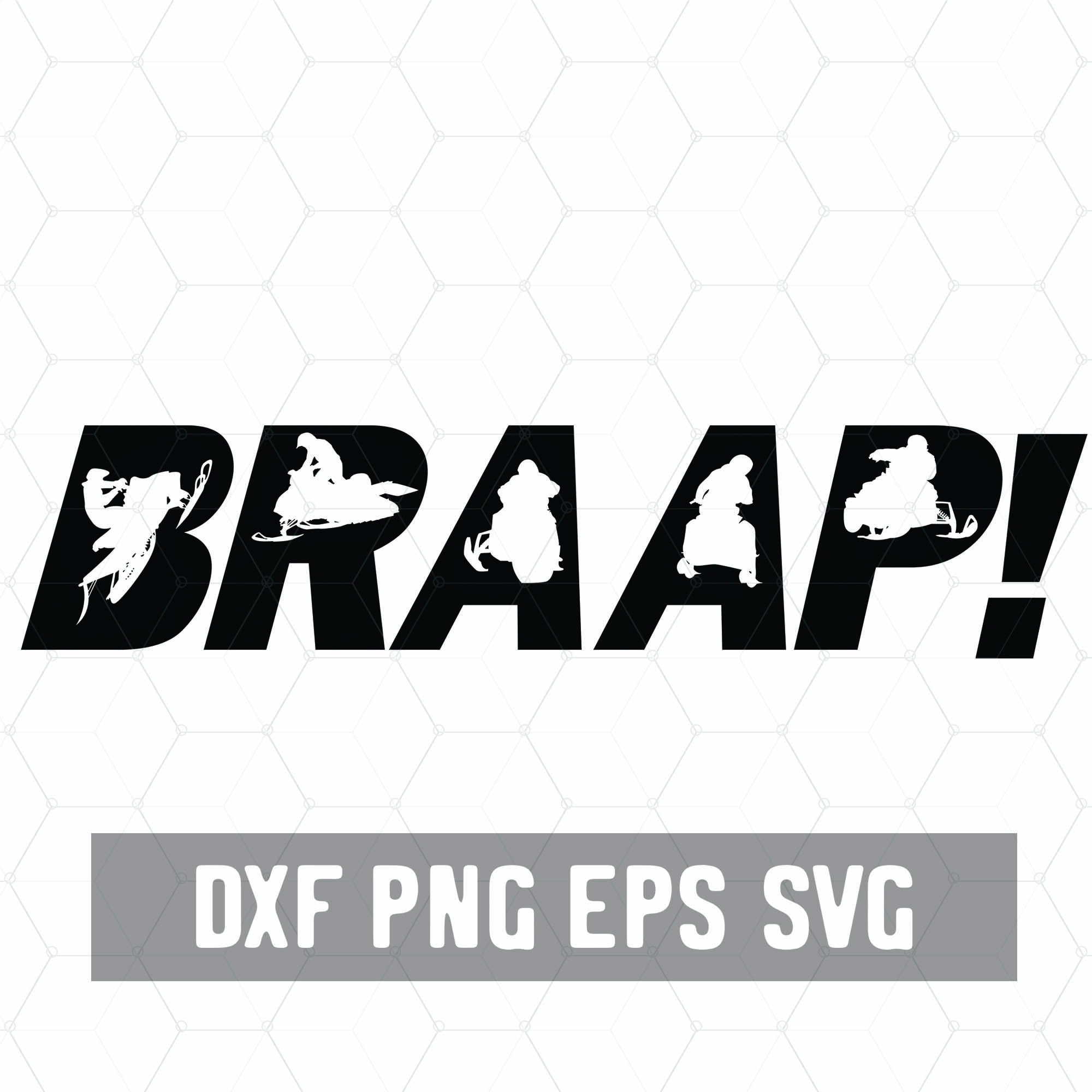Braap Biker SVG- Snowmobile Download - Snocross SVG - Motorcross ...