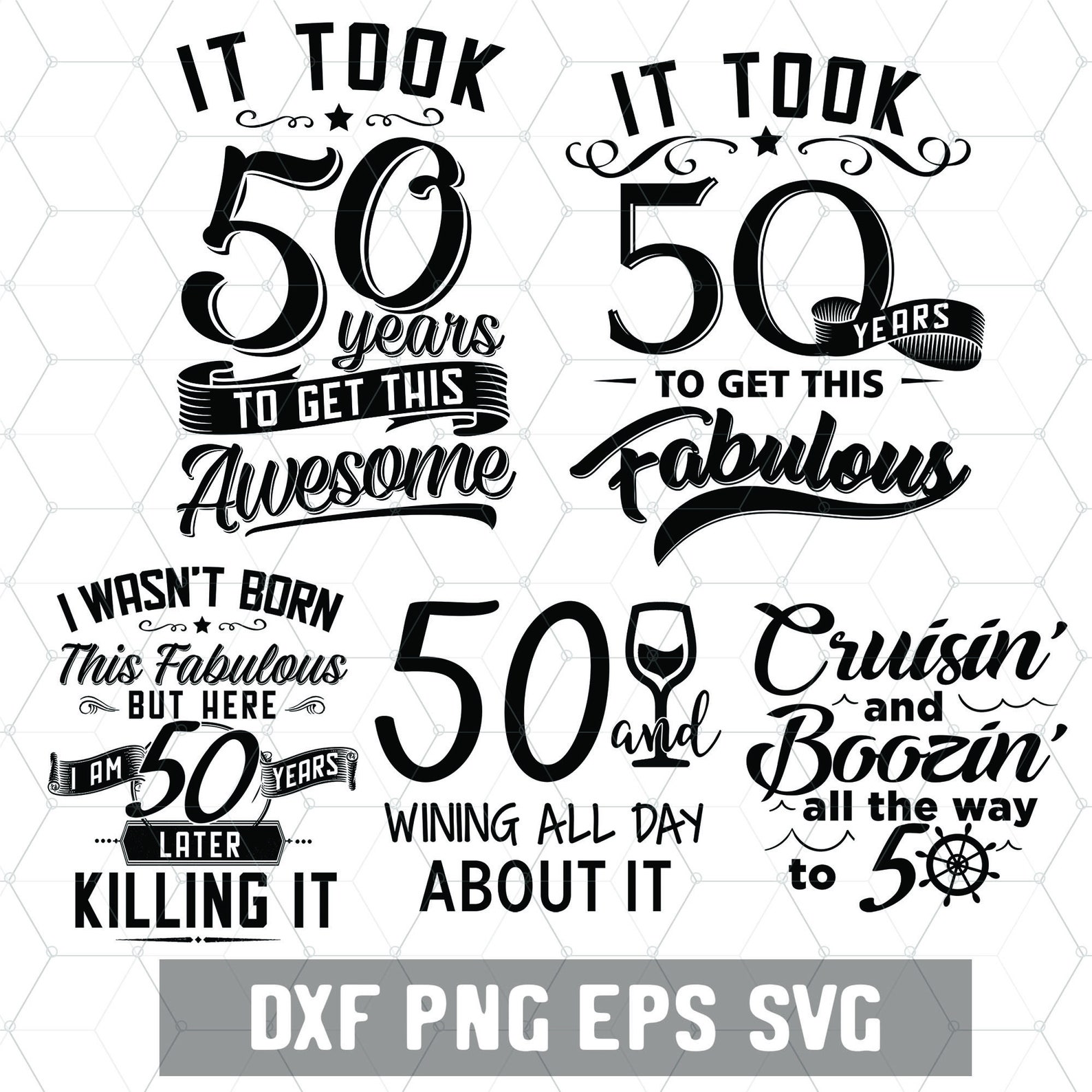 Funny 50th Birthday - 50 Years Svg - Birthday 50 PNG - Digital Download ...