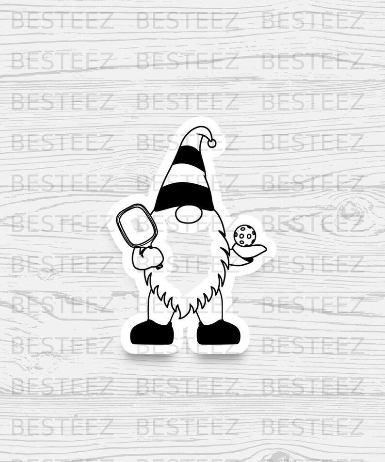 Gnome Pickle Ball Svg File- Christmas Gnomies Png - Digital Download ...