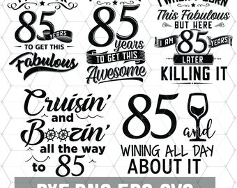 85th Birthday Svg | Etsy
