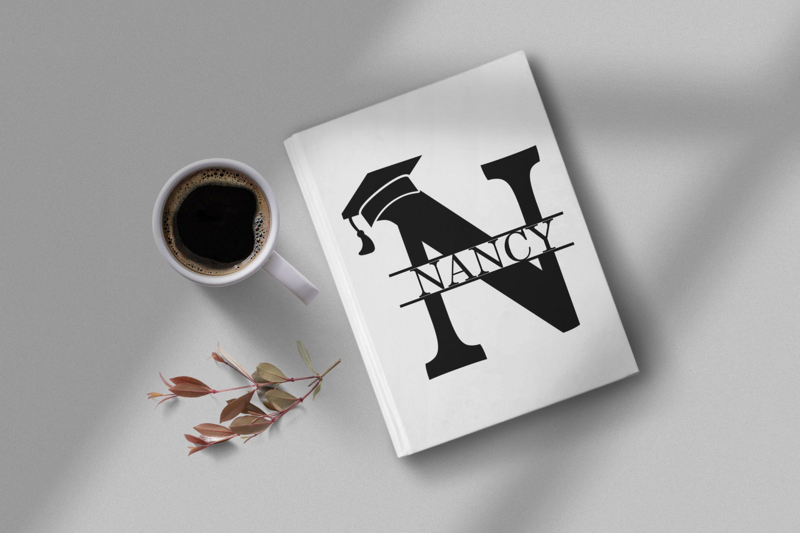 Monogram Letter Alphabet Graduate Font Digital Design Svg, Jpeg, Png ...